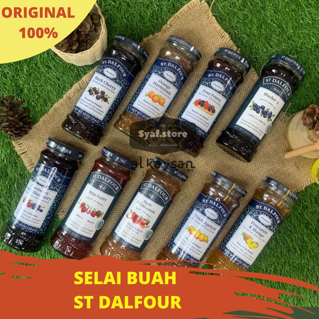 Jual SELAI BUAH ST DALFOUR 284 GR 100 % FRUIT SPREAD ORIGINAL HALAL ...