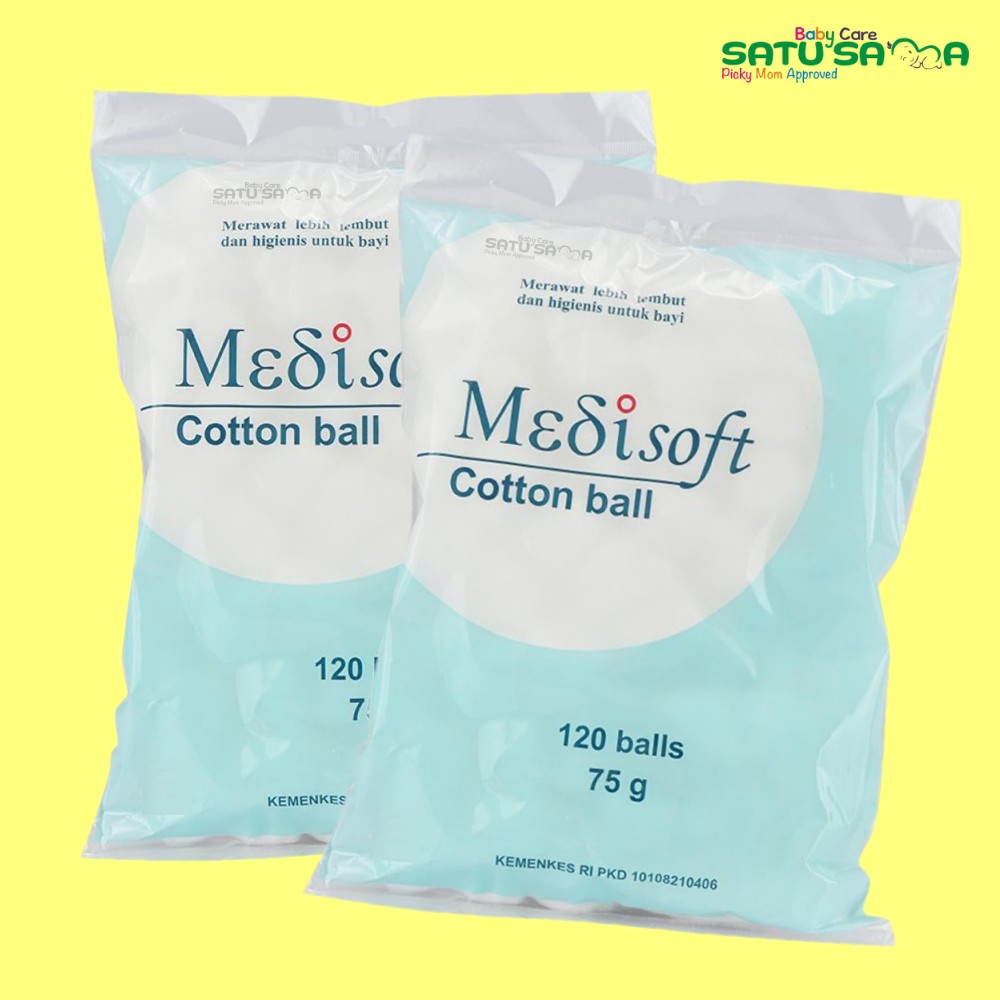 Jual Medisoft Cotton Ball 120 Ball (75 gr) | Shopee Indonesia