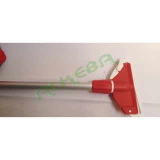Jual Mop set complete warna merah (Tangkai aluminium + frame Mop holder ...