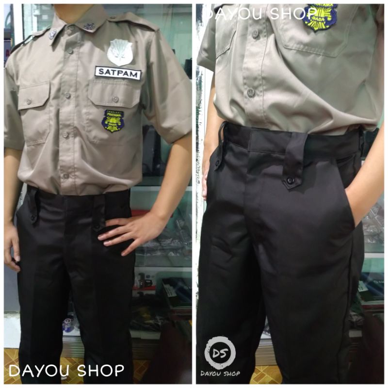 Jual Seragam pdh satpam baru coklat sesuai perpol no.4 thn 2021 | Shopee Indonesia