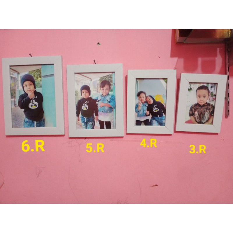 Jual Cetak Poto + Frame , size 3R, 4R, 5R, 6R | Shopee Indonesia