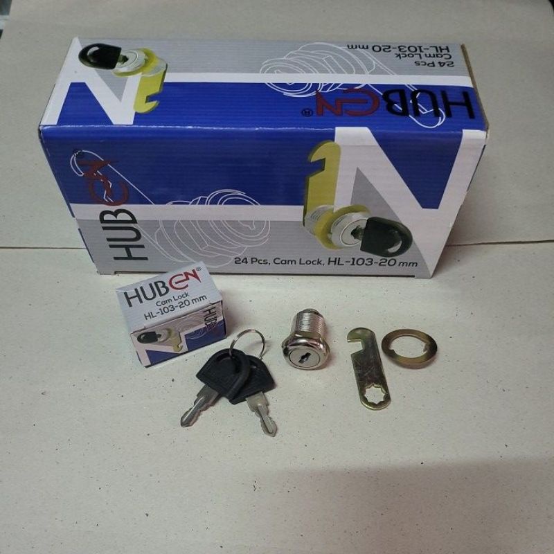 Jual Kunci Laci Huben HL 103 20mm/drawer lock/camp lock/kunci lemari/kunci loker | Shopee Indonesia