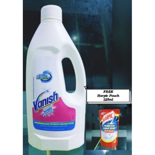 Jual Vanish Cair White Botol 500ml FREE Harpic Pouch 125ml | Shopee ...