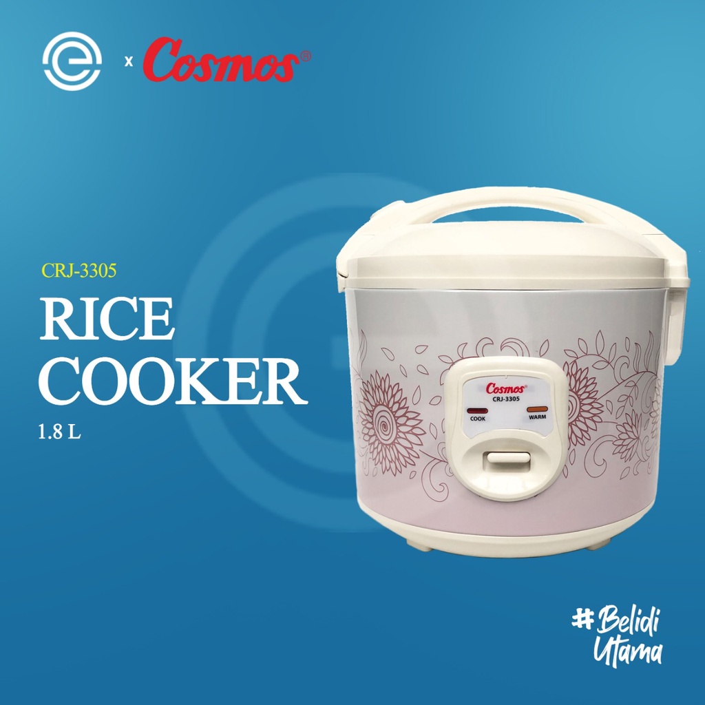 Jual COSMOS Rice Cooker 1.8 Liter CRJ-3305 SURPRICE | Shopee Indonesia