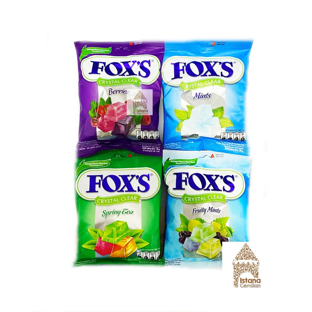 Jual Permen Fox's / Foxs Crystal Clear 90 Gram Trapesium | Shopee Indonesia
