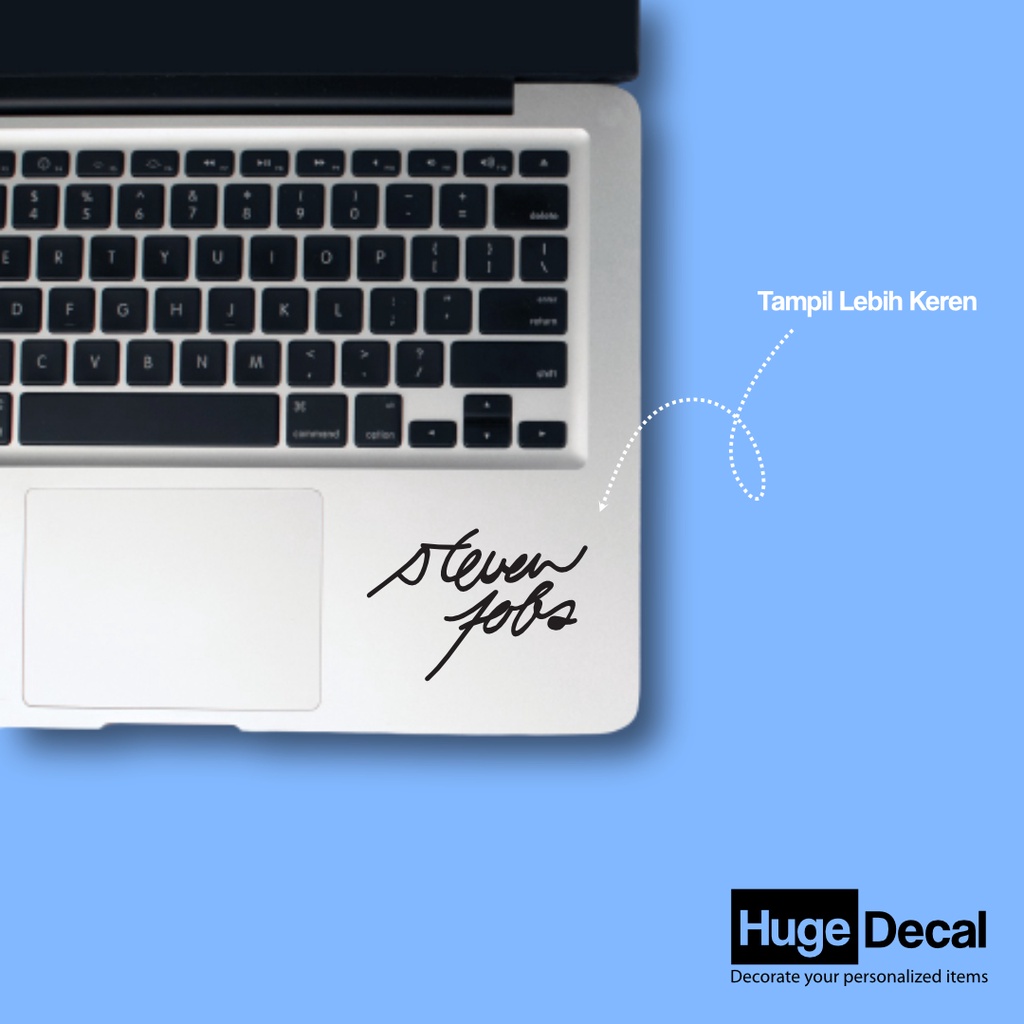 Jual Decal Sticker Macbook Laptop Mirip Tanda Tangan Steve Jobs ...