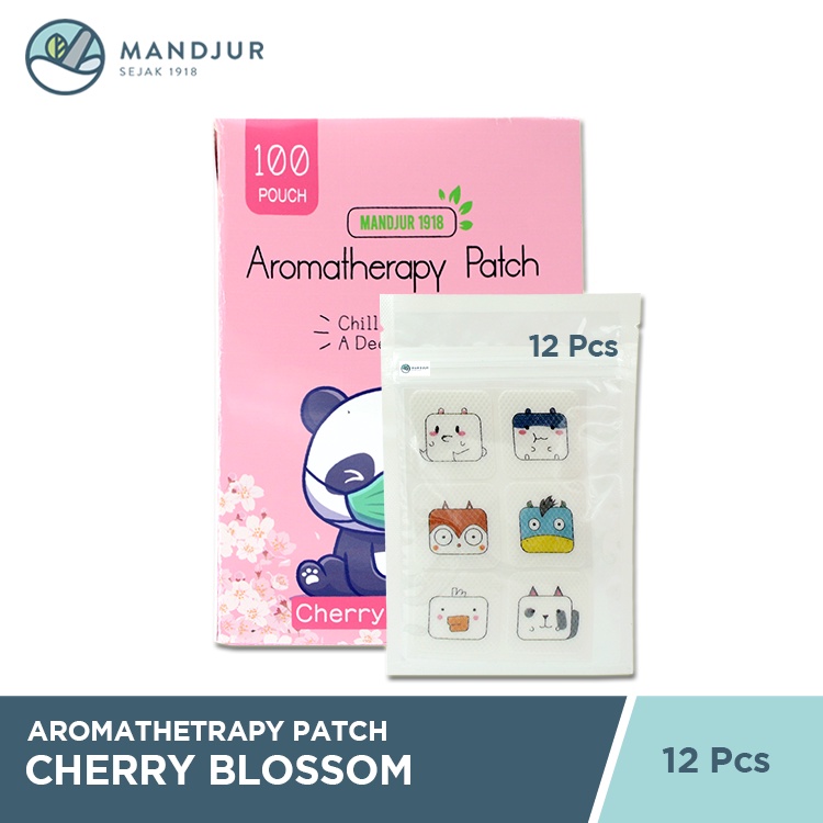Jual Mandjur 1918 Aromatherapy Patch Cherry Blossom Sachet (12 Patch ...