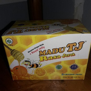 Jual madu TJ rasa jeruk 1 box(isi 12 sachet) | Shopee Indonesia