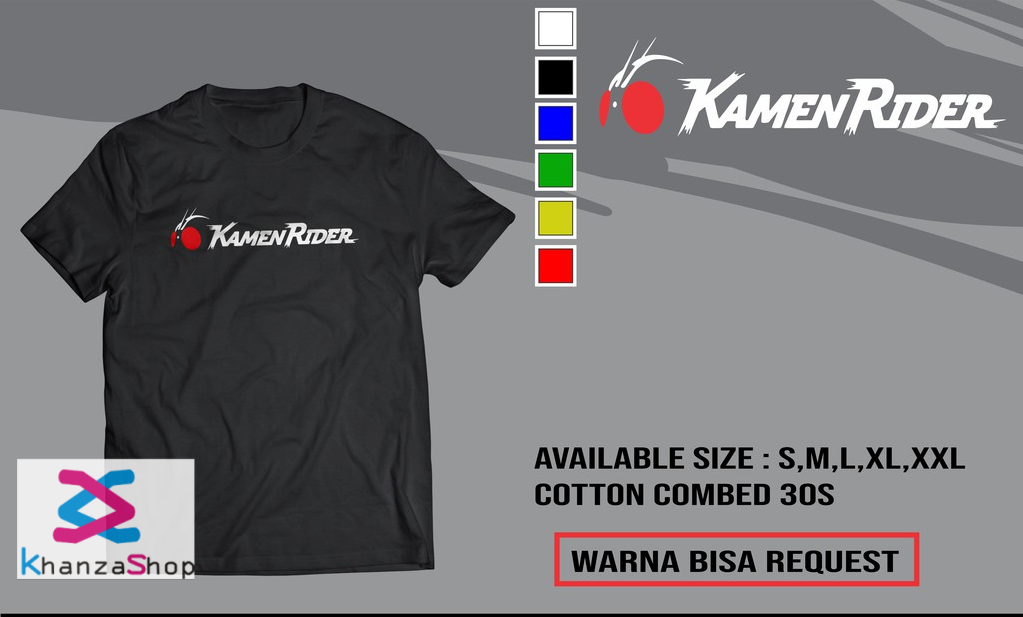 Jual BAJU KAOS KAMEN RIDER BLACK RX / KAOS SATRIA BAJA HITAM Indonesia ...