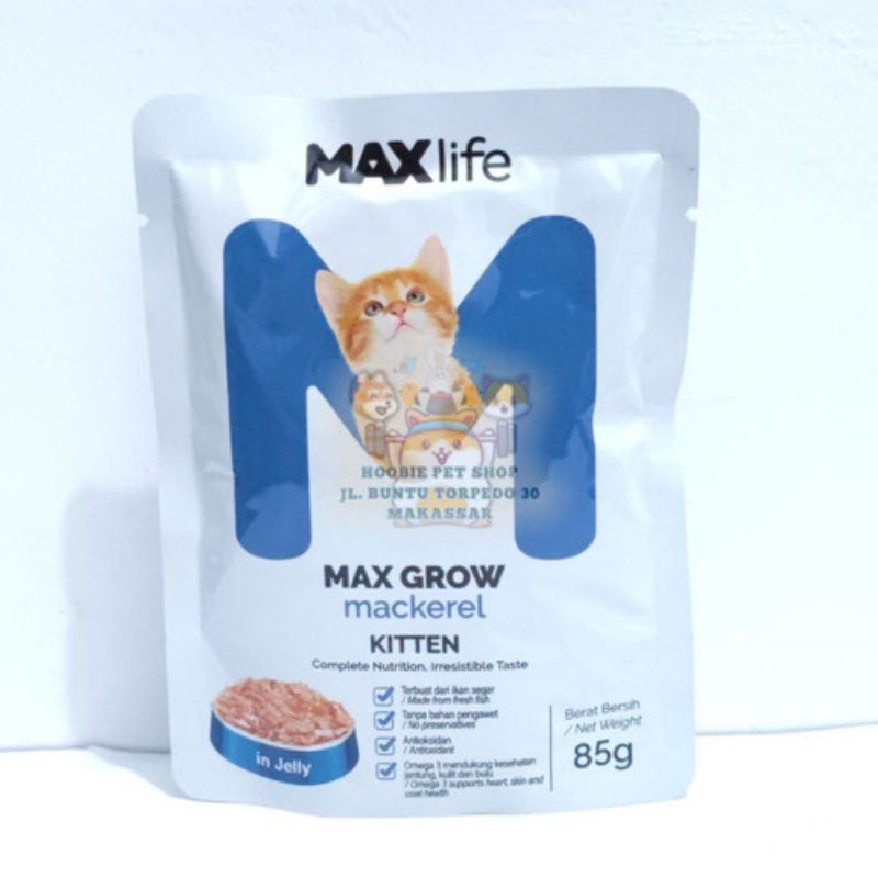 Jual Max Life - Wet Food pouch kitten | Shopee Indonesia