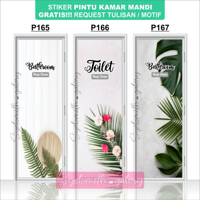 Jual STIKER PINTU KAMAR MANDI - STIKER TOILET - STICKER BATHROOM ...