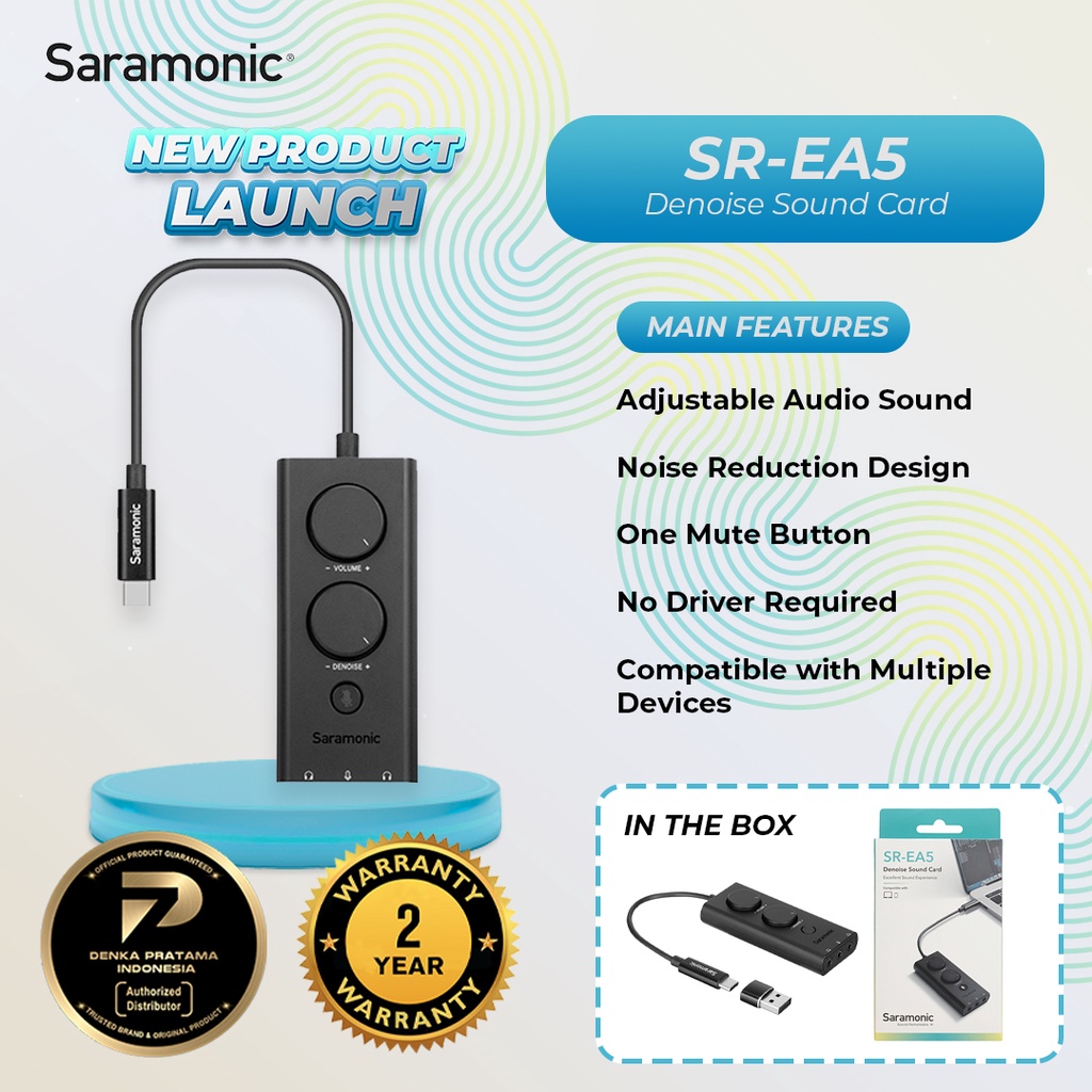 Jual Saramonic SR-EA5 Denoise Sound Card | Shopee Indonesia
