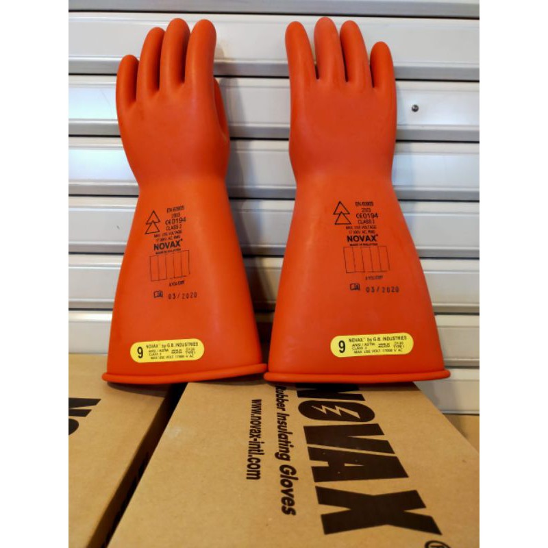 Jual Sarung Tangan Listrik Novax Electric 20KV Class 2 (PROMO) | Shopee ...