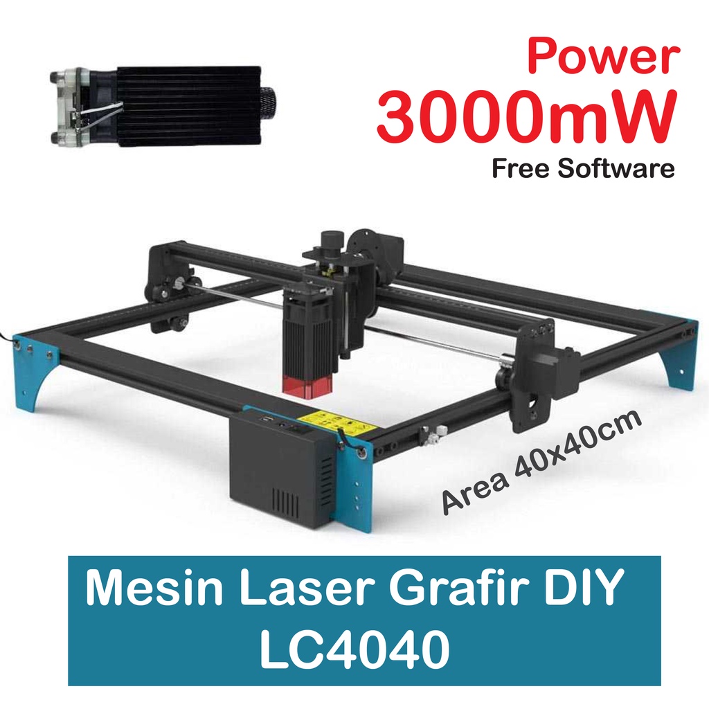Jual Aibecy Mesin Laser Grafir 3000mW DIY CNC Laser Engraver Ukir 3W ...