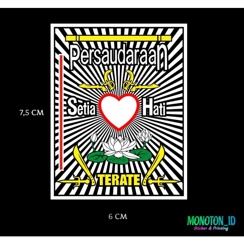 Jual Stiker PSHT - Setia Hati Terate - Logo PSHT - Printing | Shopee Indonesia