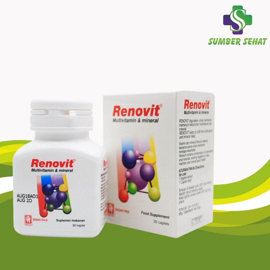 Jual RENOVIT BOTOL 30 TABLET | Shopee Indonesia