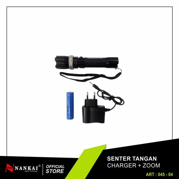Jual Solusi Perkakas Nankai Senter Tangan SWAT LED + Zoom + Charger terbaik | Shopee Indonesia