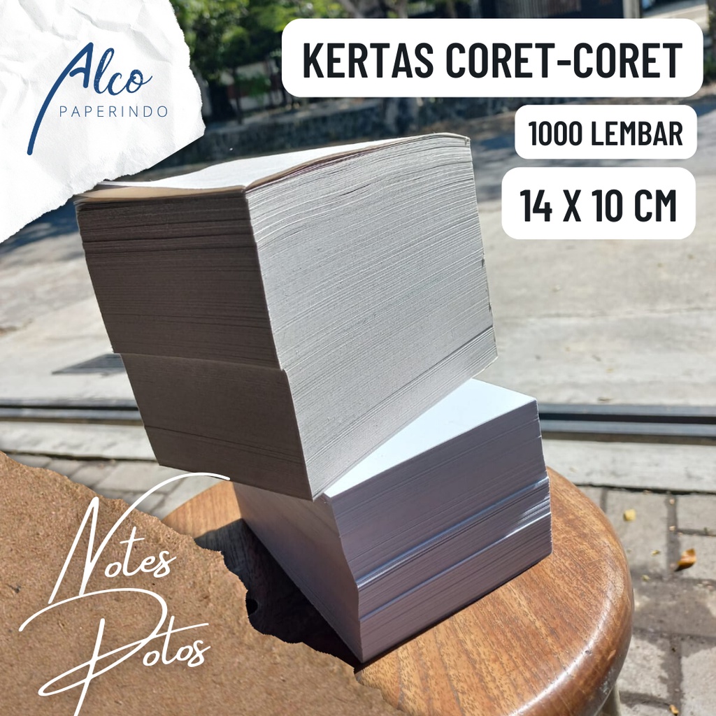 Jual Notes Polos Kertas Coret-Coret Polos Kertas Sobekan | Shopee Indonesia