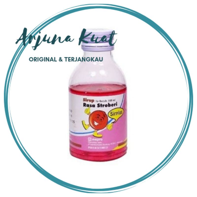 Jual SIRPLUS SIRUP RASA STROBERI 100ML BOTOL | Shopee Indonesia
