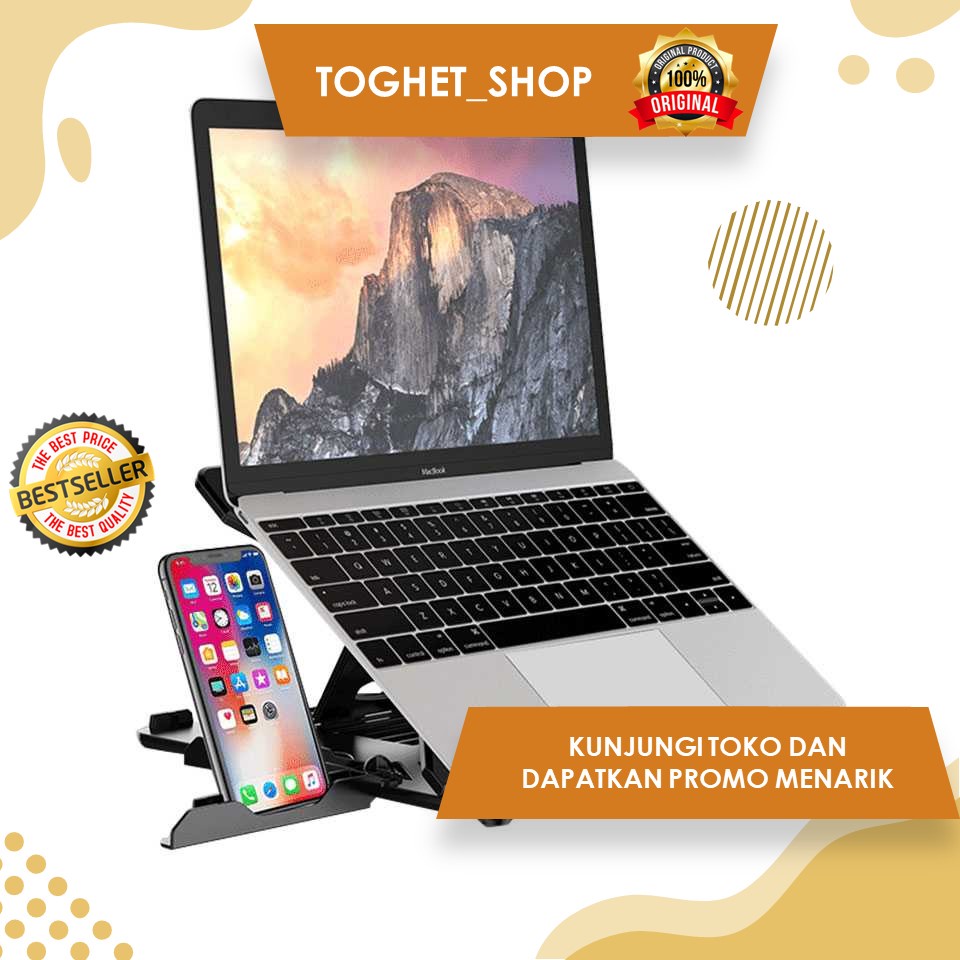 Jual Laptop Stand Plastik Ringan Dan Tahan Panas Dilengkapi Dengan ...