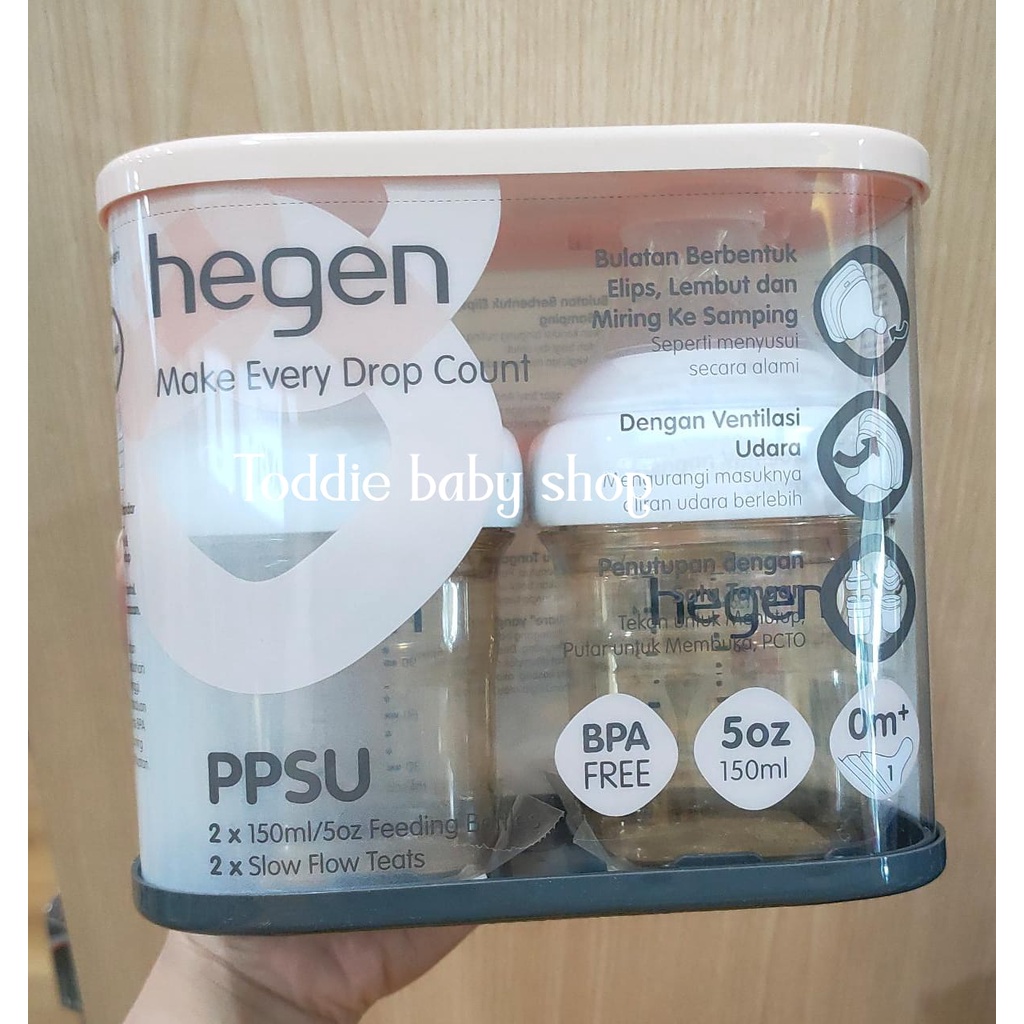 Jual Hegen Feeding Bottle / Botol Susu PPSU 150ml - 2 Pack | Shopee Indonesia