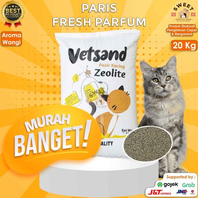 Jual PERAWATAN KUCING VETSAND PASIR KUCING ZEOLITE WANGI 20 KG ...