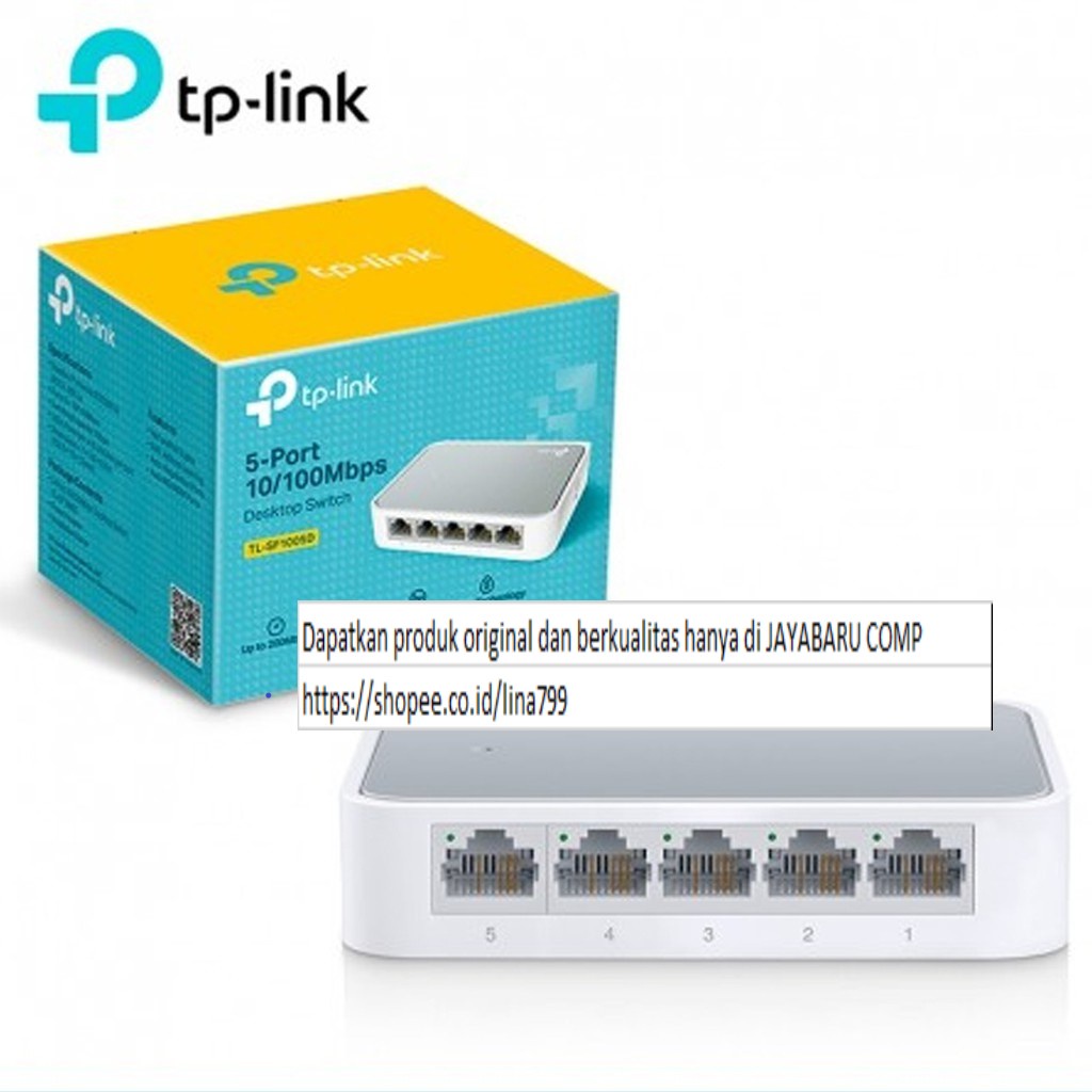 Jual Switch HUB TP LINK 5 Port TL-SF1005D 10/100Mbps Network Lan Internet | Shopee Indonesia