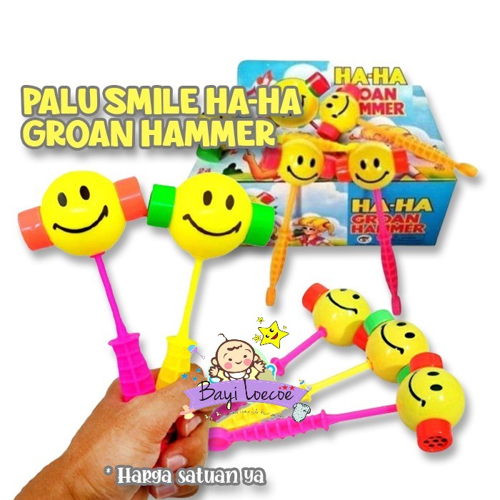 Jual Mainan Bayi Bunyi Smile Emoticon Mainan Palu Haha Bunyi Kwek Kwek ...