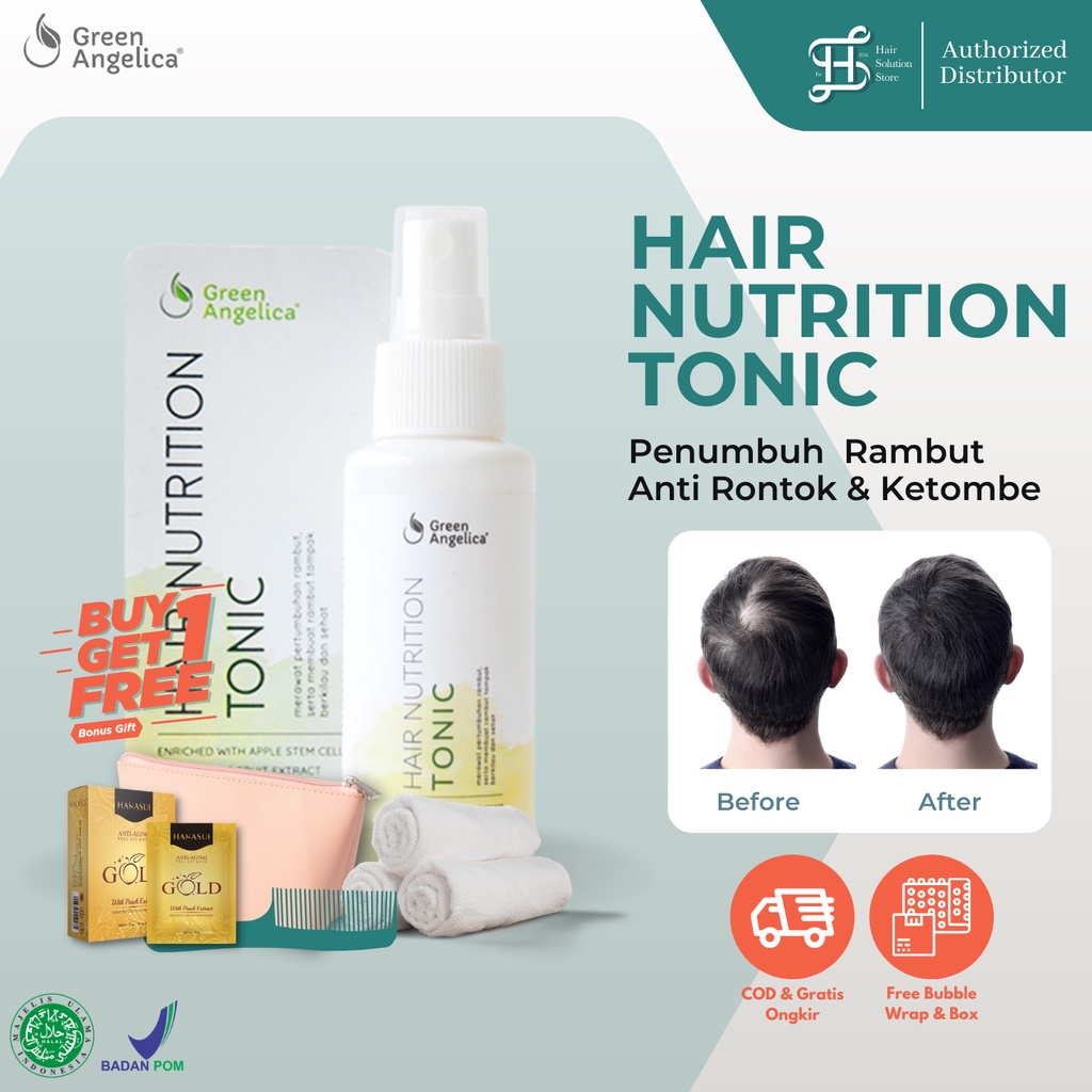Jual Hair Tonic Penumbuh Rambut Alami Mengatasi Rambut Menipis, Rontok ...