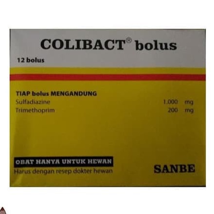 Jual COLIBACT BOLUS 1 Box Obat Antibakteri Hewan Ternak Diare ...