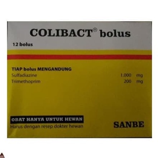 Jual COLIBACT BOLUS 1 Box Obat Antibakteri Hewan Ternak Diare ...