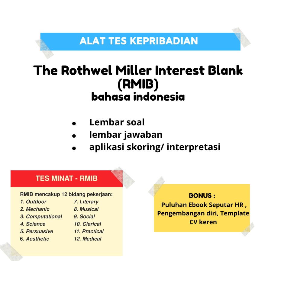 Jual Software Psikotes RMIB (Rothwell Miller Interest Blank) | Shopee ...