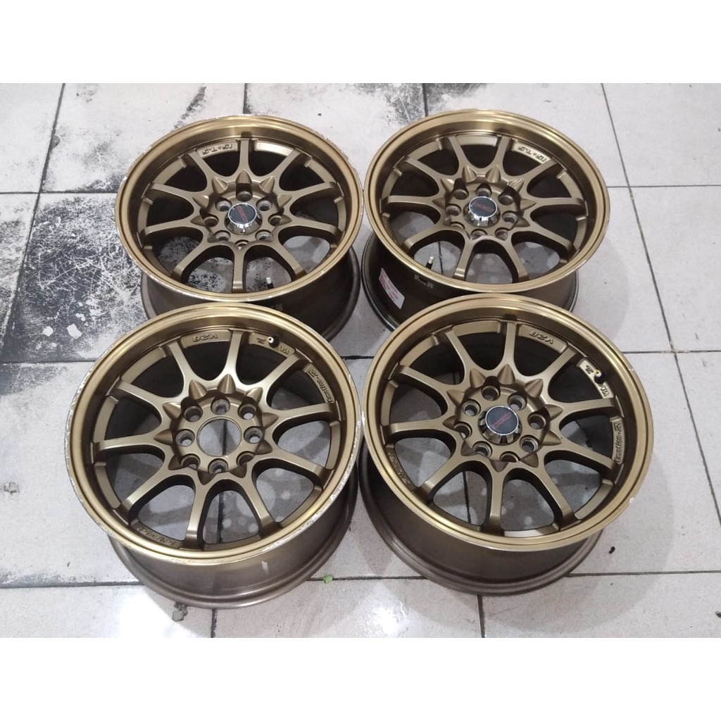 Jual Velg Mobil Bekas CE28 Ring 15X7,5 Hole 4X100 4X114,3 ET35 BRONZE Untuk Mobil Jazz Yaris ...
