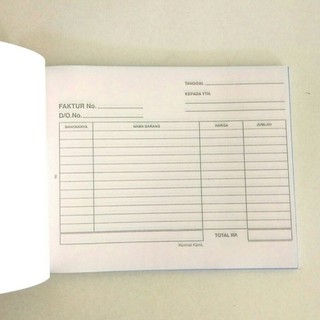 Jual buku faktur 3 rangkap paperline / faktur 3 ply PPL TK Harga 1Buku ...