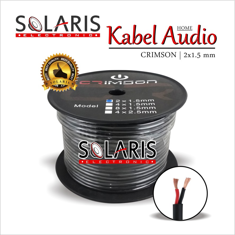 Jual KABEL SPEAKER HIGH QUALITY Crimson 2x1.5 mm Kabel Tasker HARGA SE ...