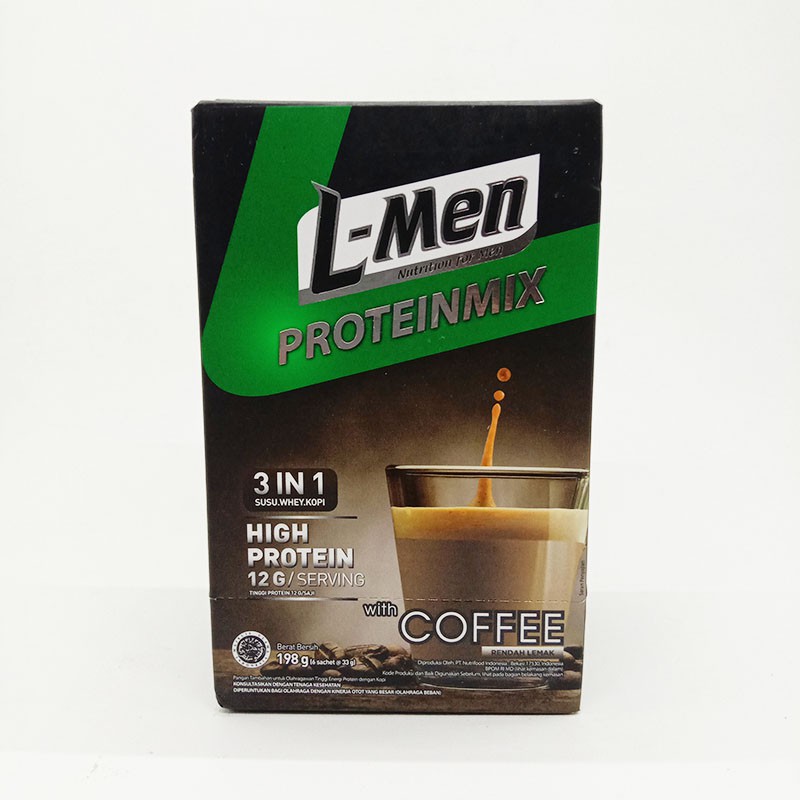 Jual L-MEN PROTEIN MIX WITH COFFEE 198 G | Shopee Indonesia