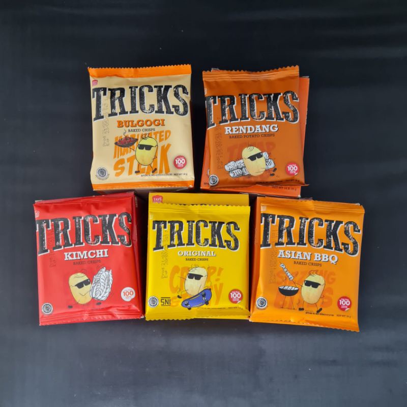 Jual [PROMO] Tricks potato snack Original / Bbq / bulgogi / Rendang ...