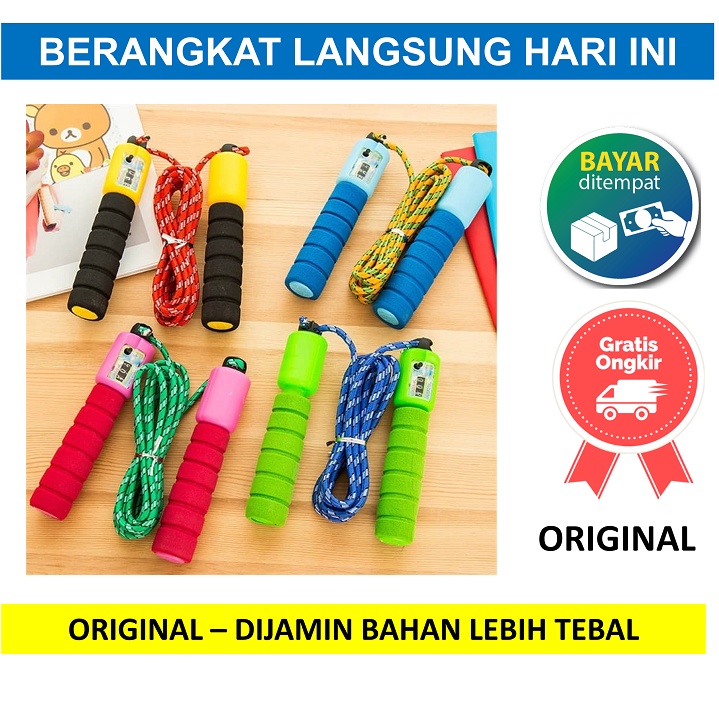 Jual Tali Skipping Skiping Lompat Tali Jump Rope dengan Penghitung ...