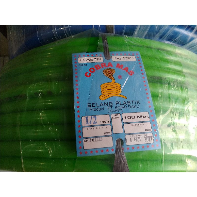 Jual Selang Elastis Merk Cobra Mas Ukuran 1/2" Elastis Kuat Harga Per Meter. | Shopee Indonesia