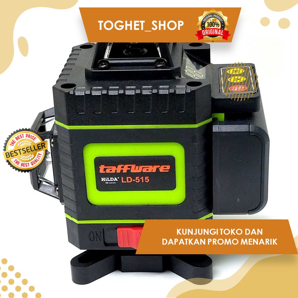 Jual Hilda Mesin Laser Level Line 4D Mesin Laser Self Leveling 16 Garis ...