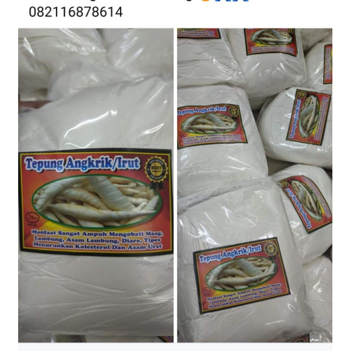 Jual PATHI GARUT/TEPUNG ANGKRIK IRUT/UMBI GARUT ASLI@500gram | Shopee ...