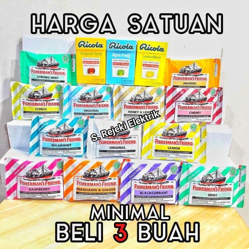 [Harga SATUAN] Original Permen Fisherman Friend/Fisherman's Friends ...