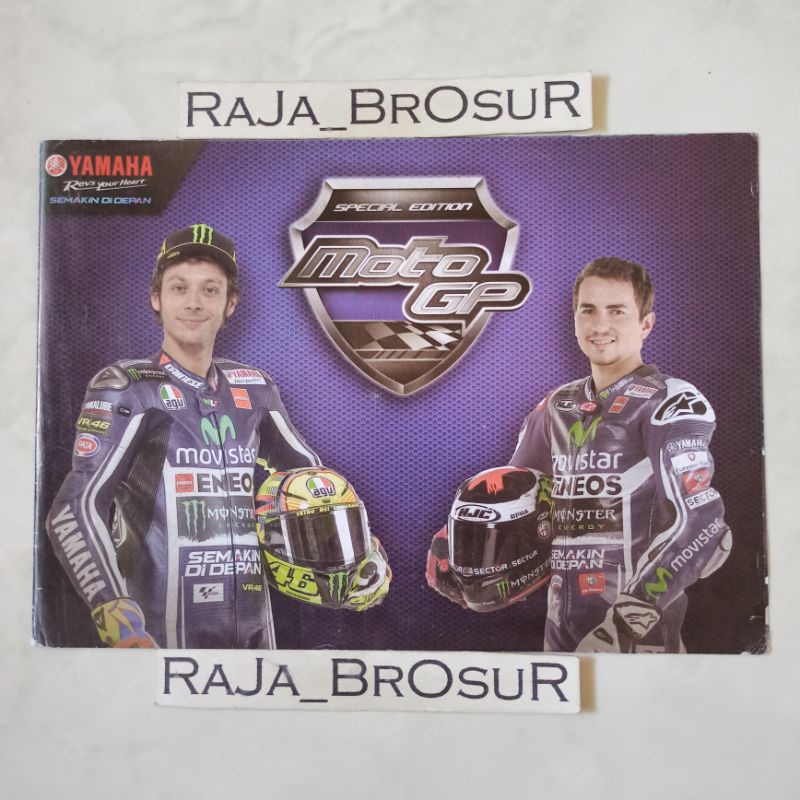 Jual Poster brosur katalog leaflet lineup Yamaha YZF R25/YZF R15/Vixion/Jupiter MX 135LC/Xeon RC ...