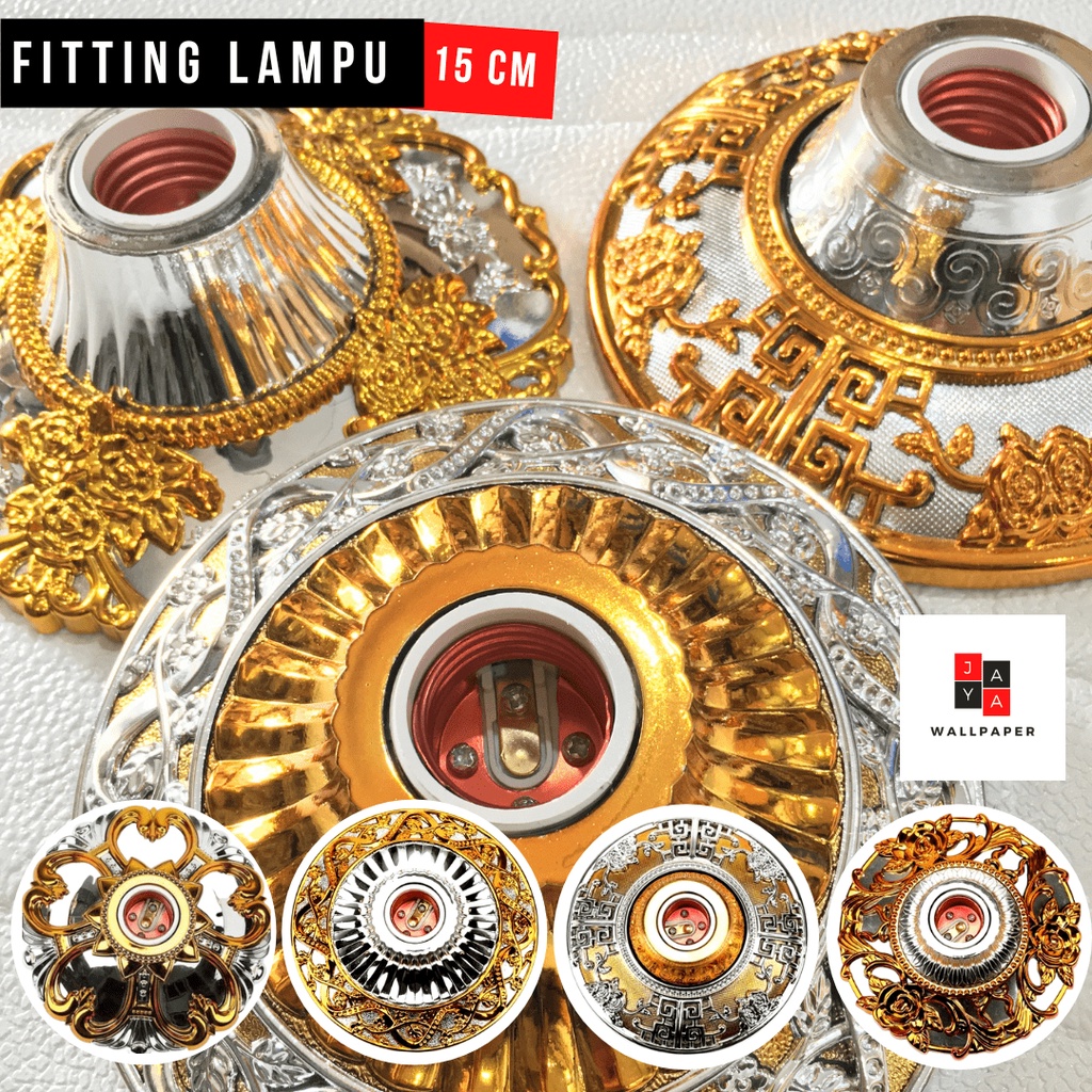 Jual FITTING LAMPU PVC DESAIN MEWAH / ORNAMEN LAMPU PLAFON ARTISTIK PVC ...