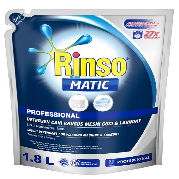 Jual RINSO Matic Professional Liquid 1.8 Liter | Shopee Indonesia
