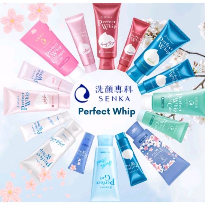 Jual SENKA perfect whip face cleanser ( made in japan ) | Shopee Indonesia