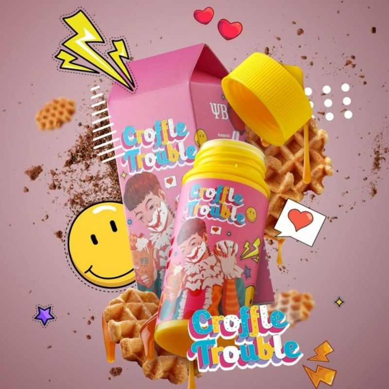 Jual LIQUID YB CROFFLE TROUBLE CROISSANT WAFFLE 100ML BY YBRAP X ...