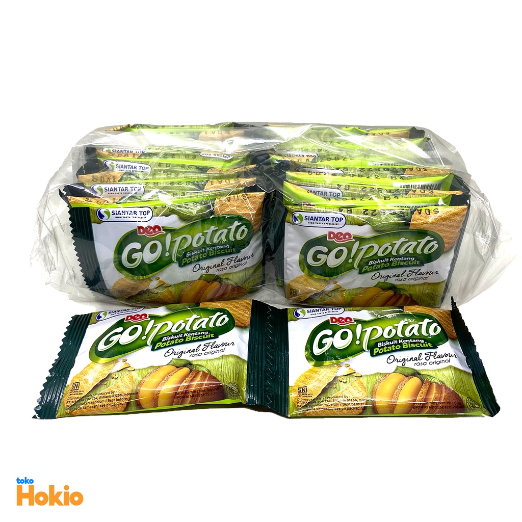 Jual Go Potato Biskuit Kentang 10 gram - 1 pak isi 20 bungkus | Shopee ...