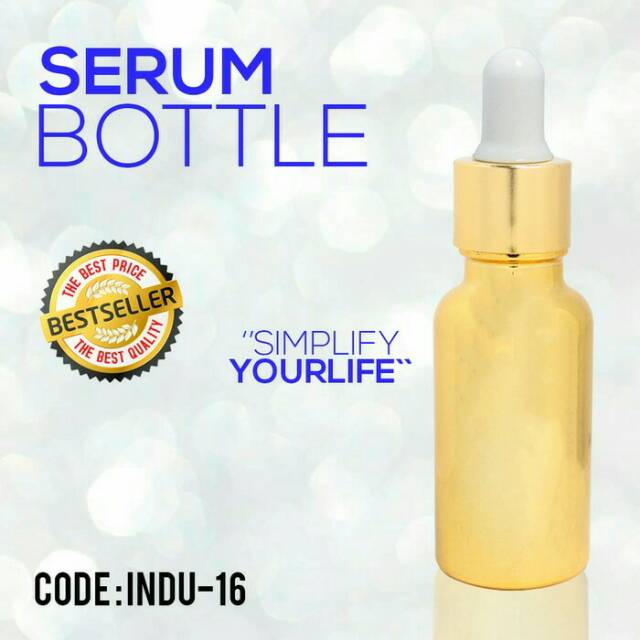 Jual BOTOL SERUM GOLD 30ML (INDU-16) | Shopee Indonesia