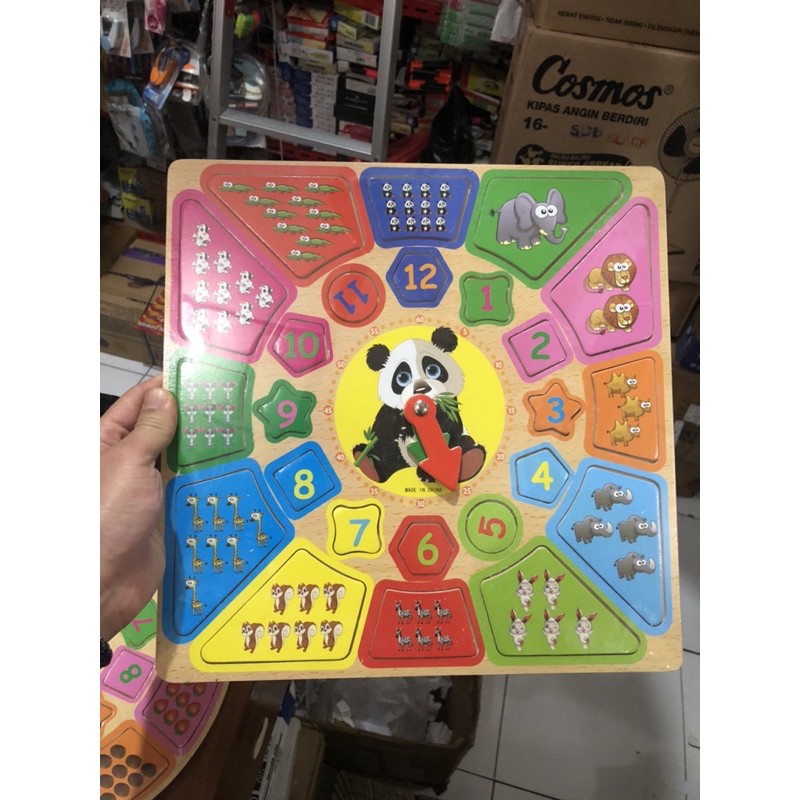 Jual puzzle kayu jam penjumlahan | Shopee Indonesia